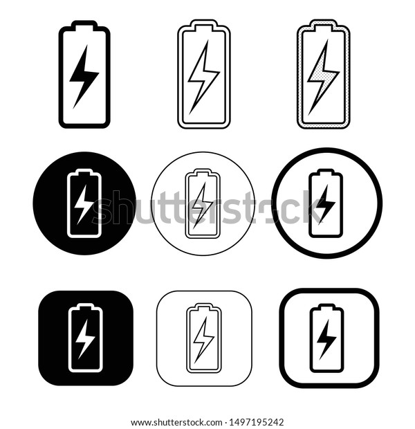 Simple Battery Icon Sign Design Stock Vector (Royalty Free) 1497195242 ...