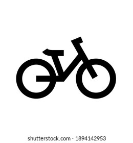 Simple Bike Line Outline Vector Icon Stock Vector (Royalty Free ...