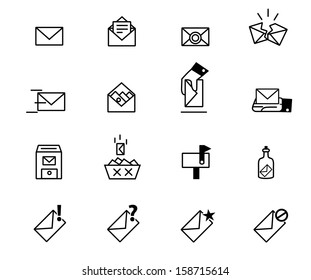 Simple Black Icons Set Stock Vector (Royalty Free) 158715614 | Shutterstock