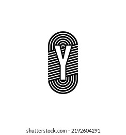 Simple Black Modern Y Letter Design Stock Vector (Royalty Free ...