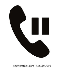 Pause Cellular Call Stock Vector (Royalty Free) 1045097845