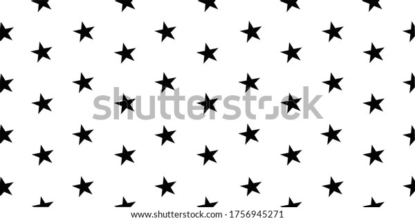 Simple Black Stars Pattern On White Stock Vector (Royalty Free ...