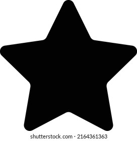 Simple Black Stars Rounded Corners Stock Vector (Royalty Free ...