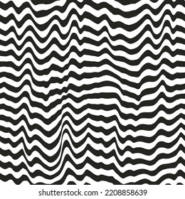Simple Black Wave Seamless Texture Stock Vector (Royalty Free ...