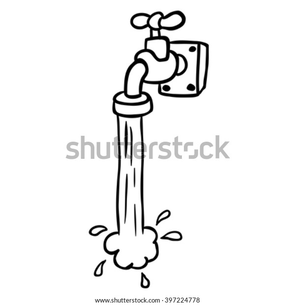 Simple Black White Freehand Drawn Cartoon Stock Vector (Royalty Free ...