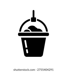 Free Black Bucket PNG Images with Transparent Backgrounds | Pikwizard