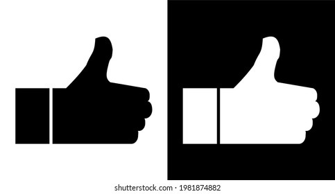 Simple Black White Like Icon Stock Vector (Royalty Free) 1981874882 ...