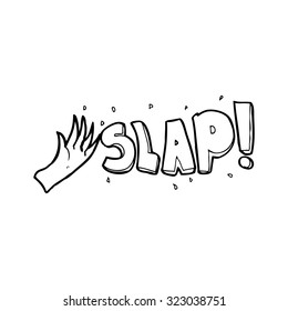 Sticker Cartoon Slap Stock Vector (Royalty Free) 1320236696