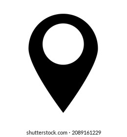 Simple Black White Location Icon Stock Vector (Royalty Free) 2089161229 ...