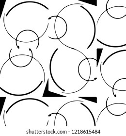 Simple Black White Vector Illustration Abstract Stock Vector (Royalty ...
