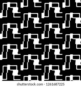 Simple Black White Vector Illustration Abstract Stock Vector (Royalty ...