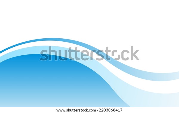 Simple Blue Curve Background Business Business Stock Vector (Royalty ...