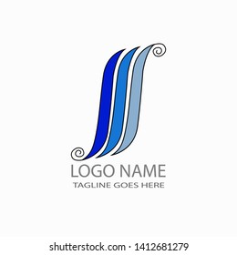 Simple Blue Derivative Logo Design Stock Vector (Royalty Free ...