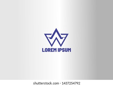 Simple Blue Logo Companies Industries Stock Vector (Royalty Free ...