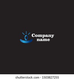 Simple Blue Logo On White Black Stock Vector (Royalty Free) 1503827255 ...