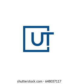 Simple Blue Uj Initial Logo Designs Stock Vector (Royalty Free ...
