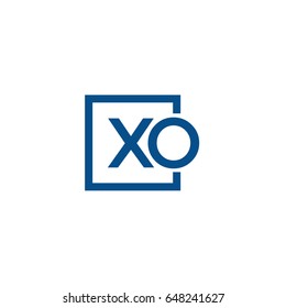 Simple Blue Xo Initial Logo Designs Stock Vector (Royalty Free ...
