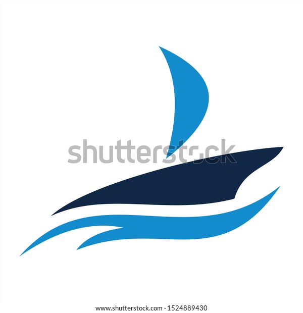 Simple Boat Logo Designs Template Stock Vector (Royalty Free ...