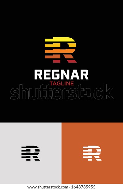 Simple Bold Letter R Logo Design Stock Vector (Royalty Free) 1648785955 ...