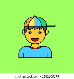 Simple Boy Cartoon Vector Illustration Isolated Stock Vector (Royalty ...