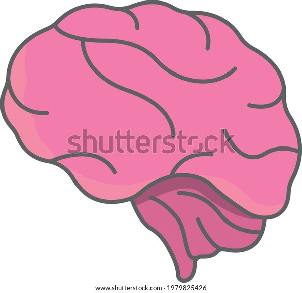 Simple Brain Icon Brain Structure Stock Vector (Royalty Free ... Simple Brain Icon Brain Structure Stock Vector (Royalty Free ...