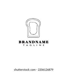 Simple Bread Cartoon Logo Icon Design Stock Vector (Royalty Free ...