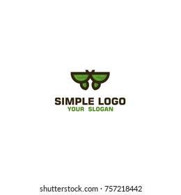 Simple Butterfly Logo Stock Vector (Royalty Free) 757218442 | Shutterstock