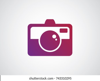 Simple Camera Logo Icon Illustration Stock Vector (Royalty Free ...