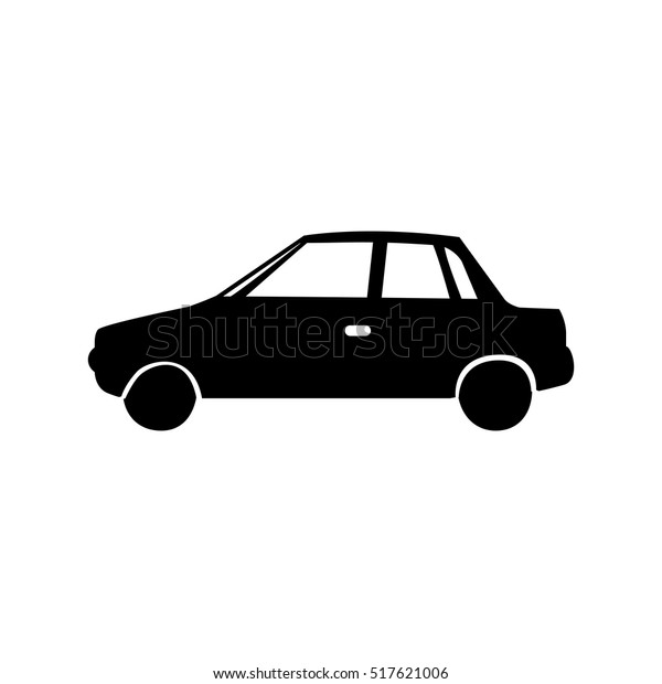 Simple Car Pictogram Icon Image Stock Vector (Royalty Free) 517621006 ...