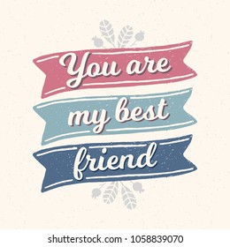 Simple Card Ribbons Hand Drawn Pastel Stock Vector (Royalty Free ...