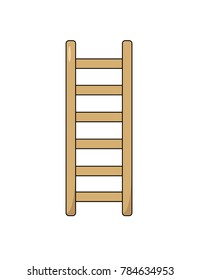 Simple Cartoon Ladder Stock Vector (Royalty Free) 784634953 | Shutterstock