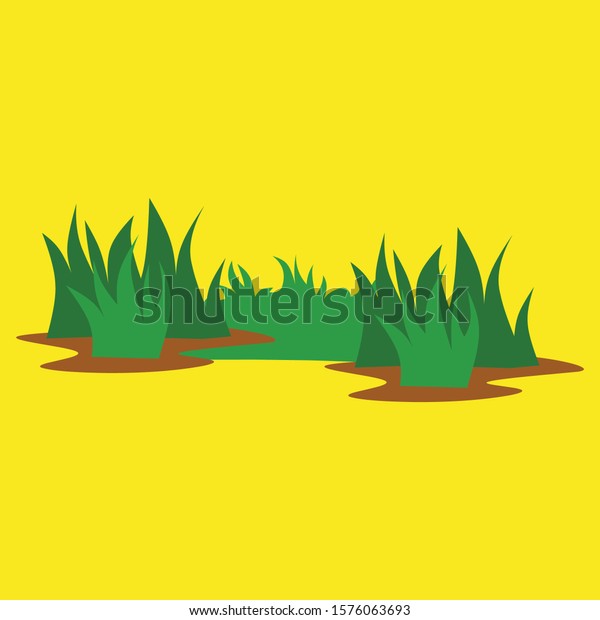 Simple Cartoon Style Grass Stock Vector (Royalty Free) 1576063693 ...