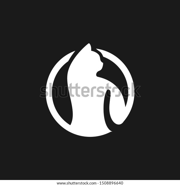 Simple Cat Logo Minimalist Logo Template Stock Vector (Royalty Free ...