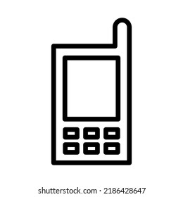 Simple Cell Phone Icon Antenna Vector Stock Vector (Royalty Free ...