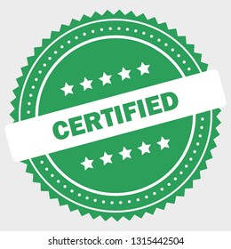 Simple Certified Logo Design Stamp Stock Vector (Royalty Free) 1315442504