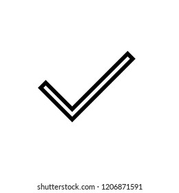 Simple Check Icon Vector Illustration Stock Vector (Royalty Free ...