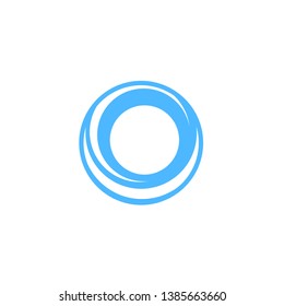 Simple Circular Blue Swirl Logo Icon Stock Vector (Royalty Free ...