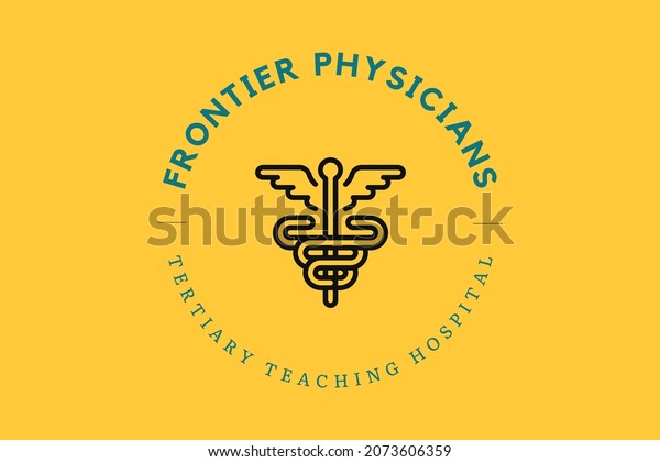 Simple Circular Teaching Hospital Logo Stock Vector (Royalty Free ...