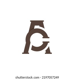 Simple Clean C Alphabet Logo Vector Stock Vector (Royalty Free ...