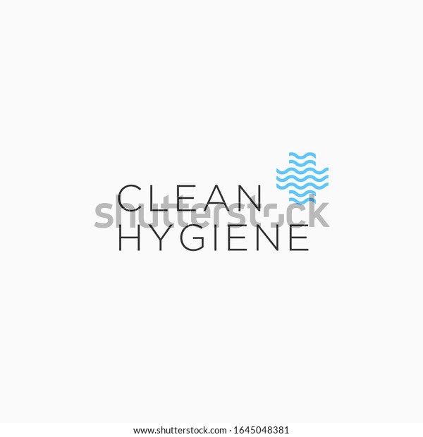 Simple Clean Hygiene Logo Design Inspiration Stock Vector (Royalty Free ...