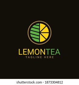 Simple Clean Lemon Tea Logo Design Stock Vector (Royalty Free ...