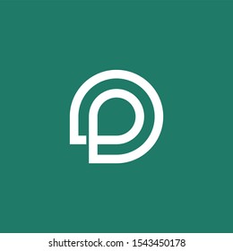 Simple Clean Letter P Logo Stock Vector (Royalty Free) 1543450178 ...