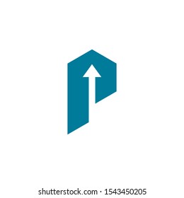 Simple Clean Letter P Logo Stock Vector (Royalty Free) 1543450205 ...