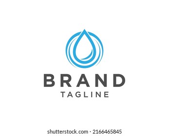 Simple Clean Logo Blue Circle Shape Stock Vector (Royalty Free ...