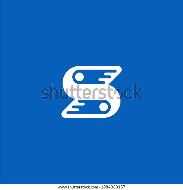 Simple Clean Modern Letter S Wings Stock Vector (Royalty Free ...