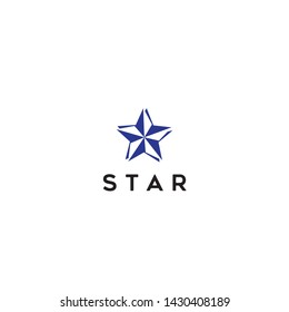 Simple Clean Star Logo Design Stock Vector (Royalty Free) 1430408189 ...
