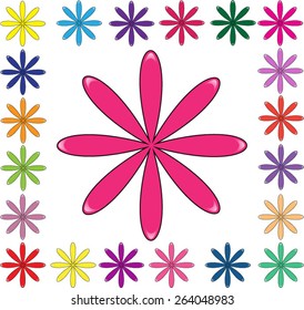 Simple Clip Art Flowers Multiple Different Stock Vector (Royalty Free ...