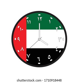 Simple Clock Arabic Numbers Stock Vector (Royalty Free) 1710918448 ...