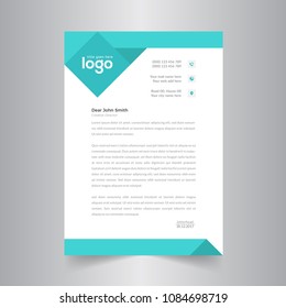 Simple Color Letter Head Design Template Stock Vector (Royalty Free ...