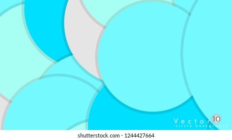 Simple Colorful Circles Background Design Vector Stock Vector (Royalty ...